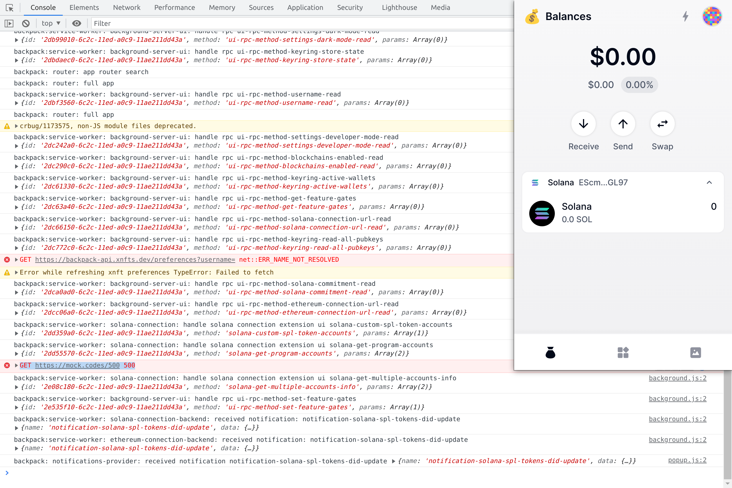 App crashes if `coingecko` requests fail · Issue #1009 · coral-xyz/backpack · GitHub