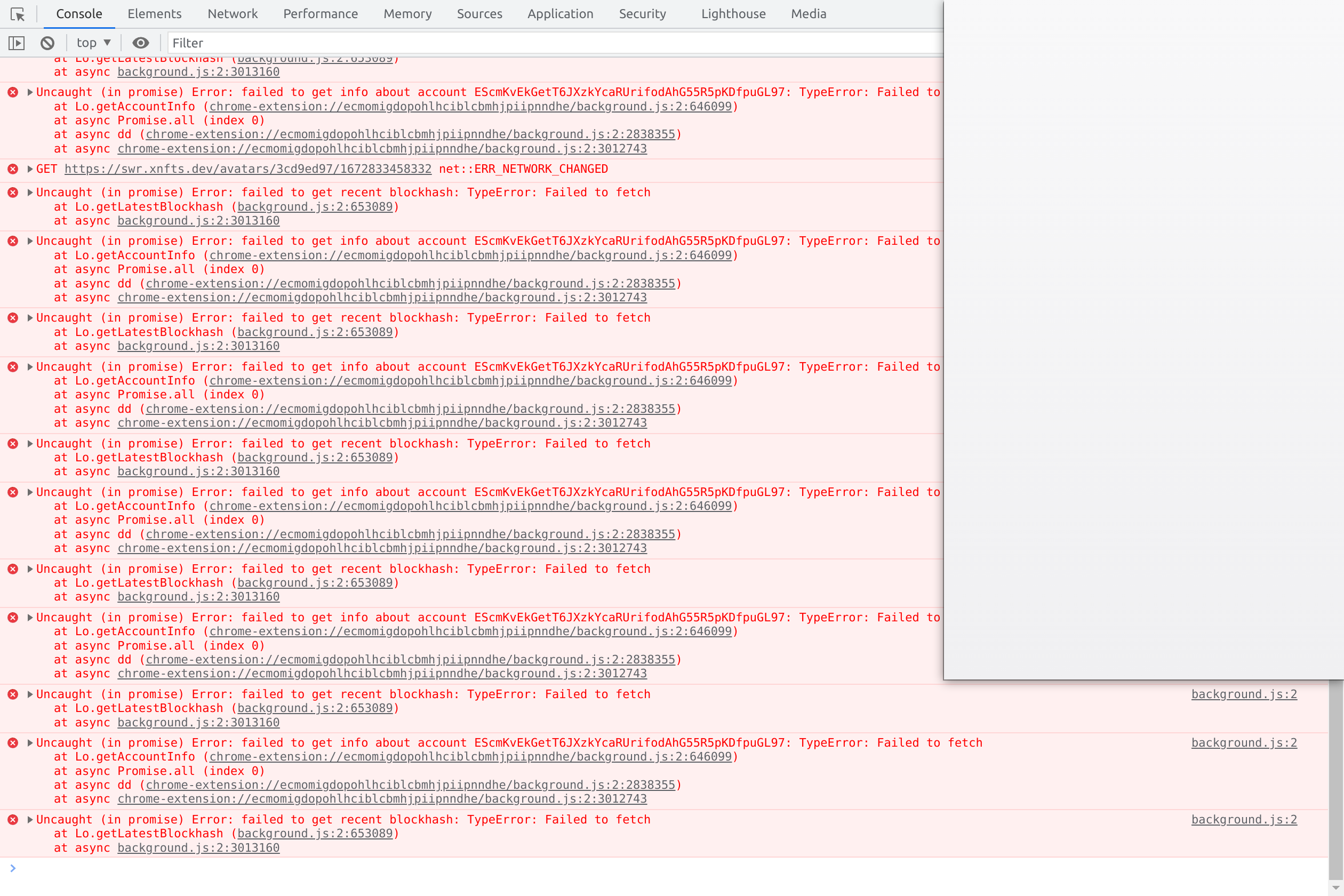 Update the user when not connected to the internet · Issue #2007 · coral-xyz/backpack · GitHub