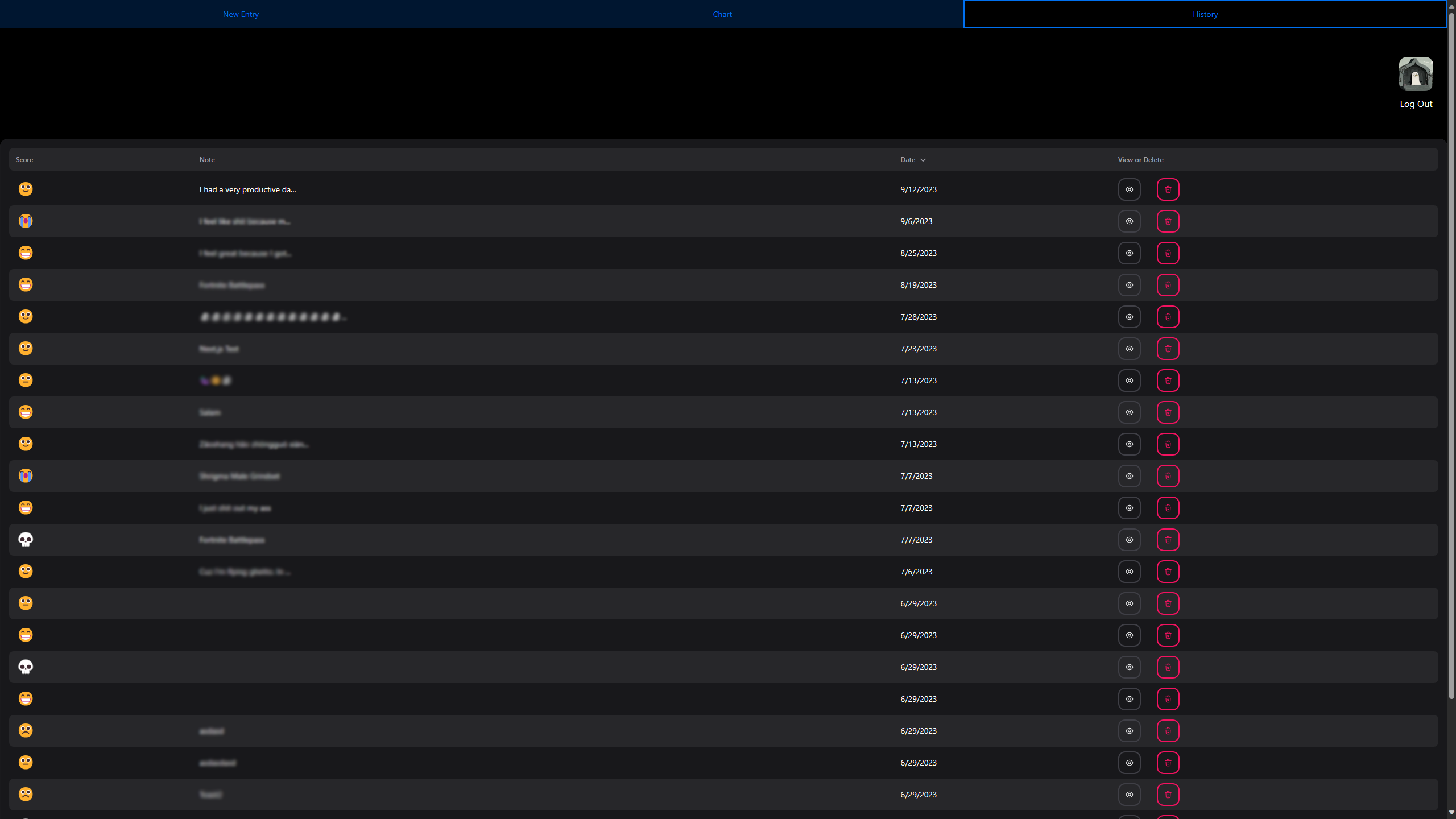 GitHub - tamaraltahan/mindtrack: A personal diary for mental health logging and visualization.