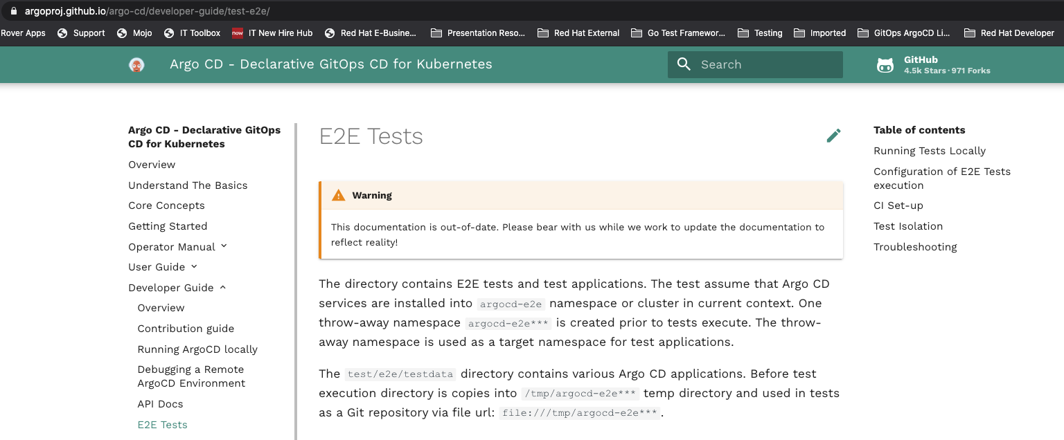 Stale warning message on Argo-CD developer guide · Issue #5025 ...