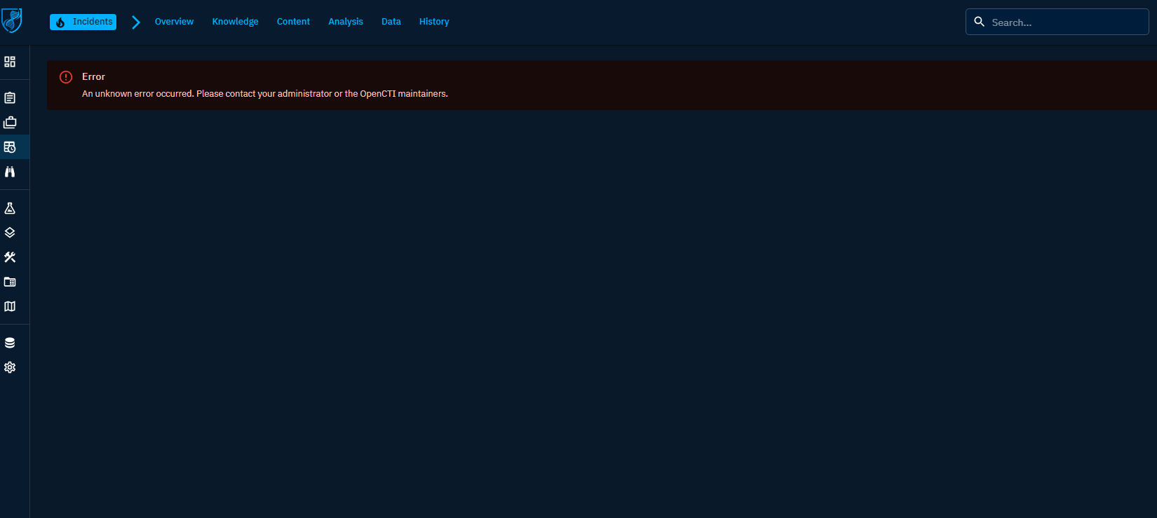 Incident/Knowledge/Observables once you select filter it provides an error · Issue #2757 ...
