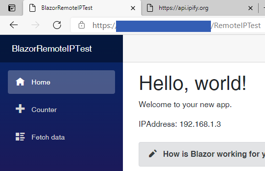 How to get the remote IP address of the end user in Blazor Server App running on IIS · Issue ...