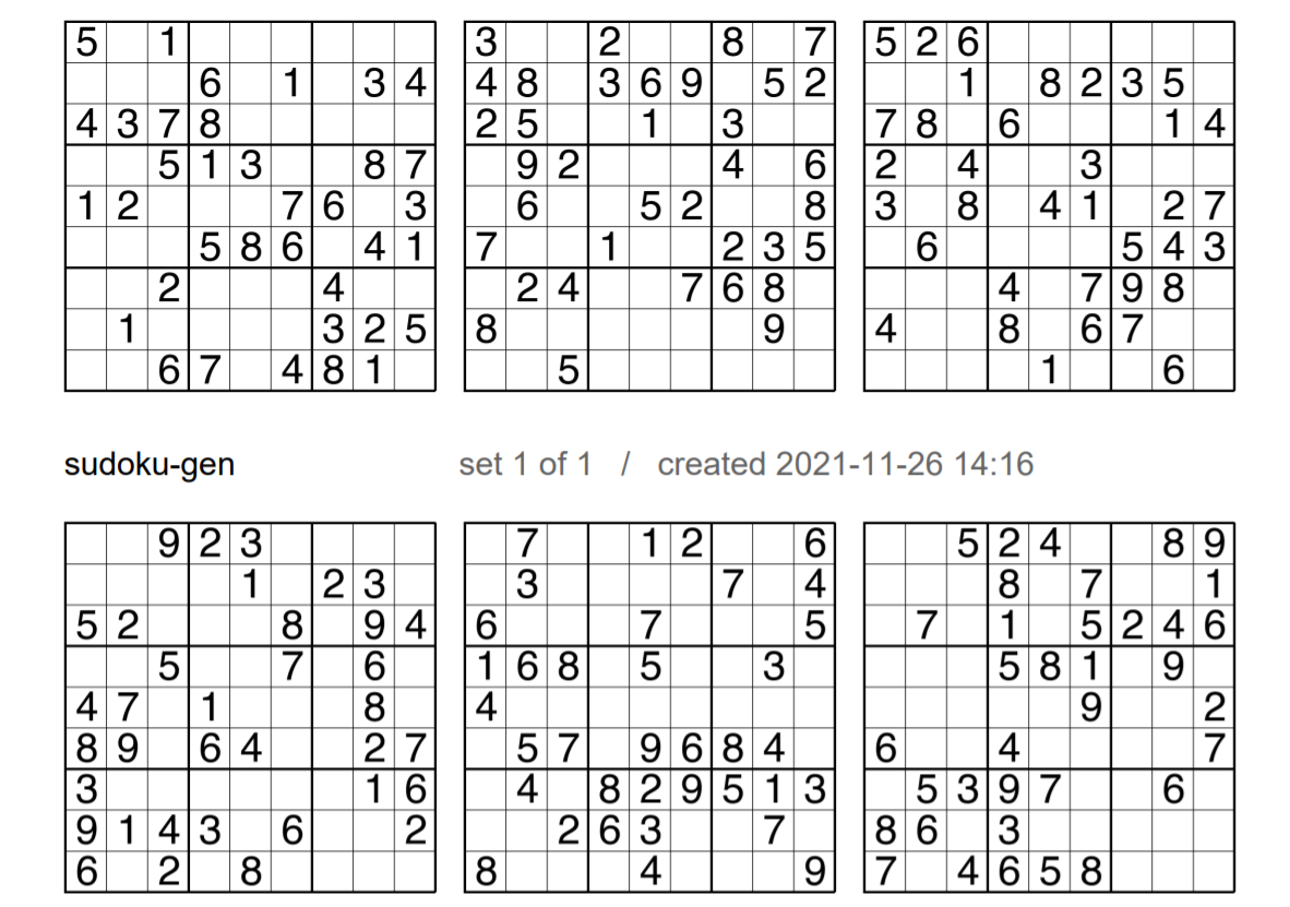 GitHub Knosmos sudoku gen Generate Endless Sudoku Pdfs