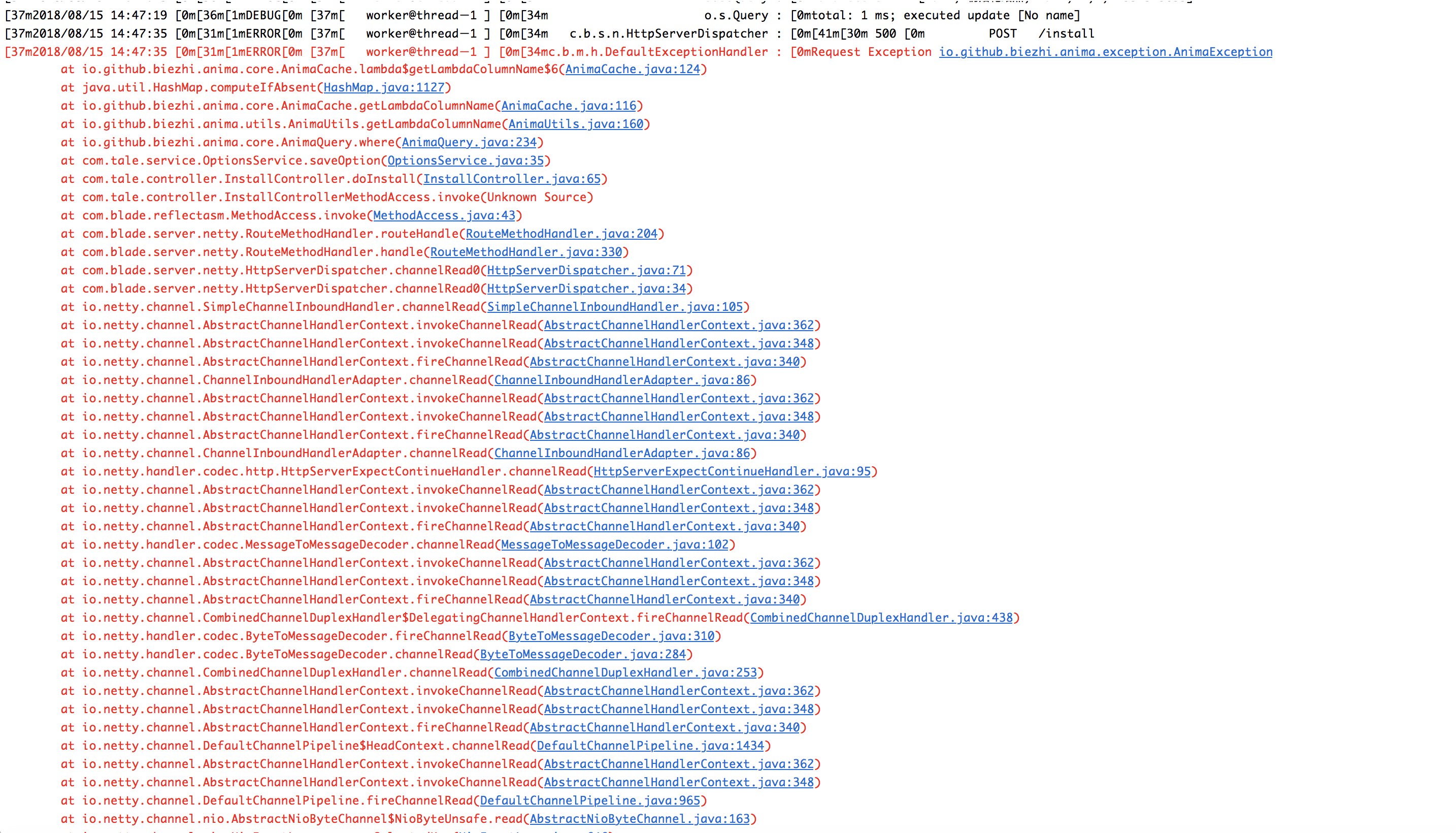 大神问下,这个报错是什么情况 · Issue #413 · otale/tale · GitHub