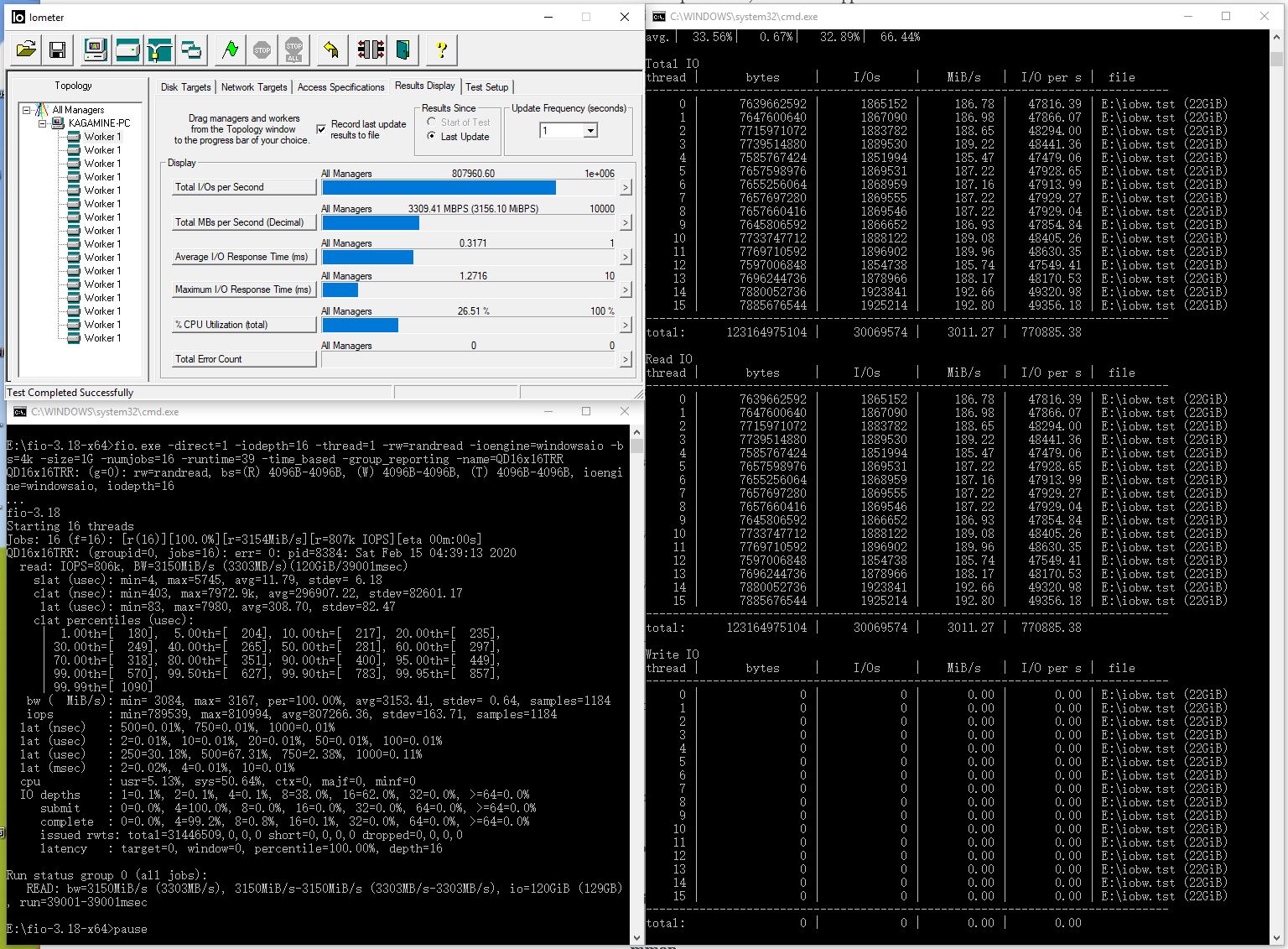 Much higher IOPS results in random read test than other tools · Issue ...