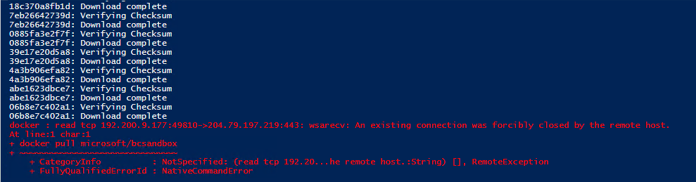 Cannot pull docker image microsoft/bcsandbox · Issue #230 · microsoft/navcontainerhelper · GitHub