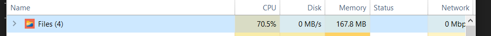 VERY high CPU usage · Issue #6589 · files-community/Files · GitHub