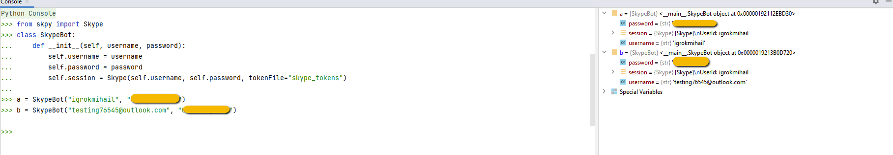 How to work with 2+ bots? · Issue #194 · Terrance/SkPy · GitHub