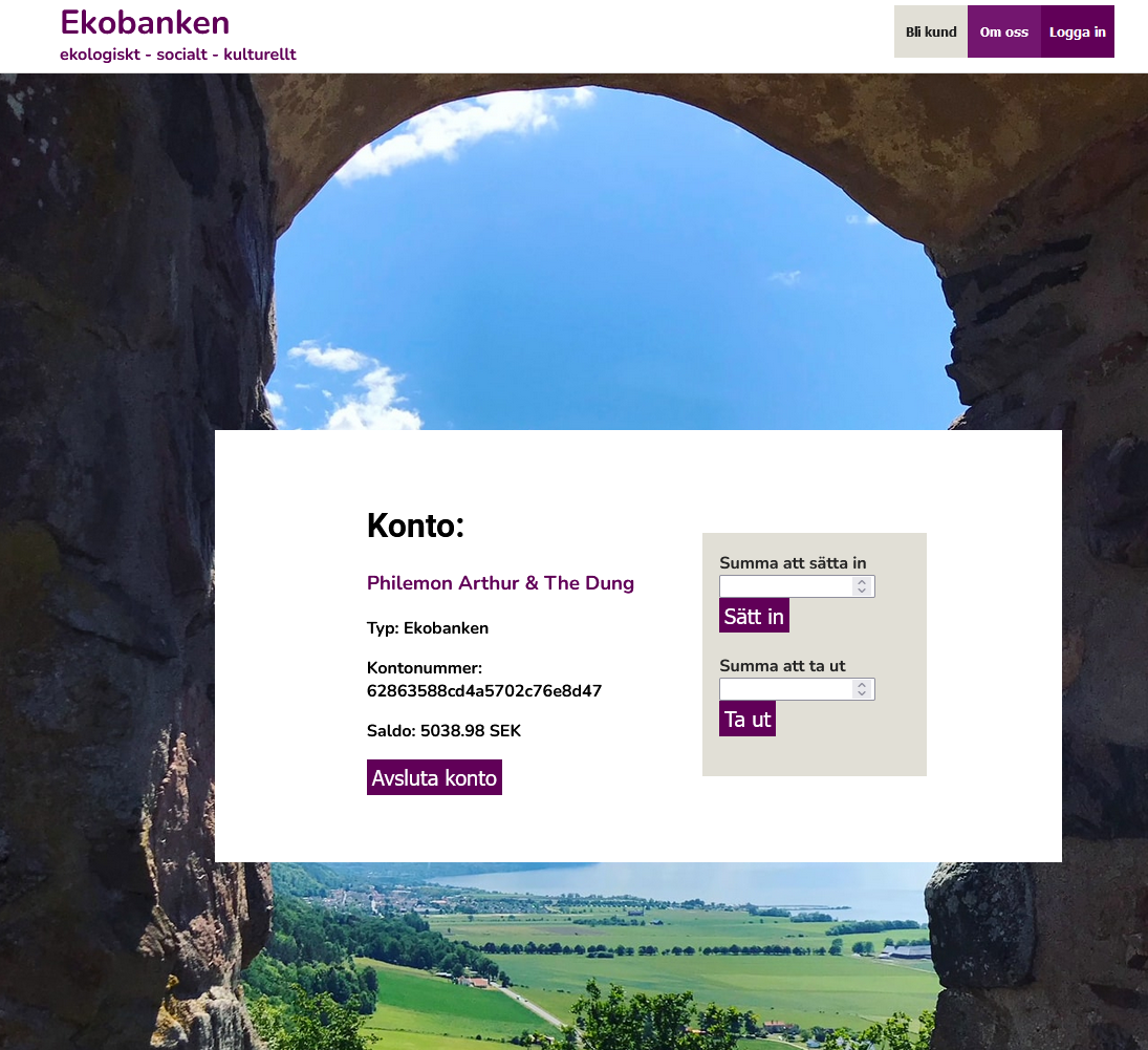 GitHub - jertfelt/bankingapp-restAPI-node-mongodb: Student work with security, REST-API, NodeJS ...