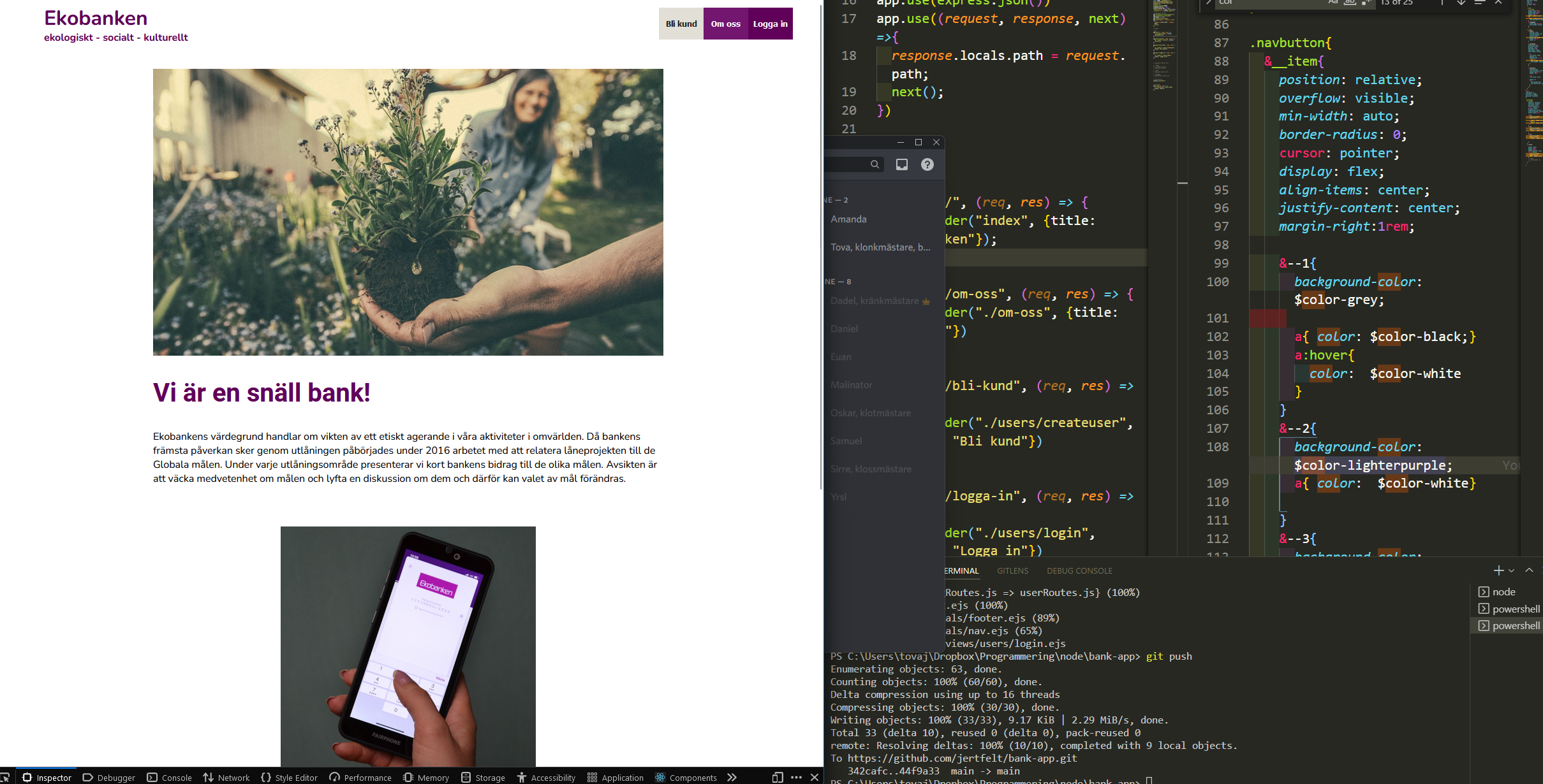 GitHub - jertfelt/bankingapp-restAPI-node-mongodb: Student work with security, REST-API, NodeJS ...