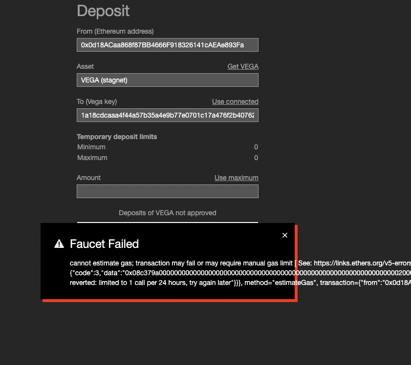 Transaction modal issues · Issue #268 · vegaprotocol/frontend-monorepo · GitHub