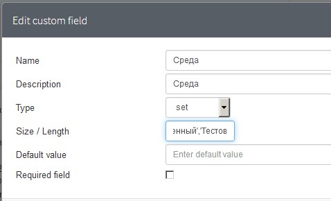 Problem adding custom field - type SET · Issue #1364 · phpipam/phpipam · GitHub