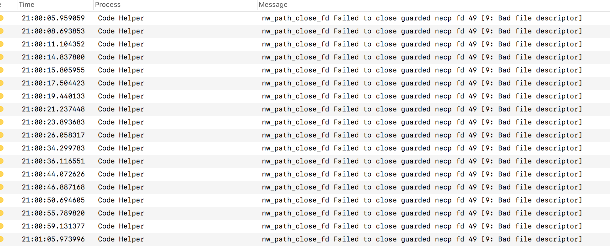 Mac Console flooded with Faults · Issue #81429 · microsoft/vscode · GitHub