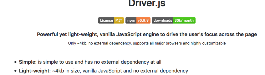 Package description misleading · Issue #198 · kamranahmedse/driver.js · GitHub
