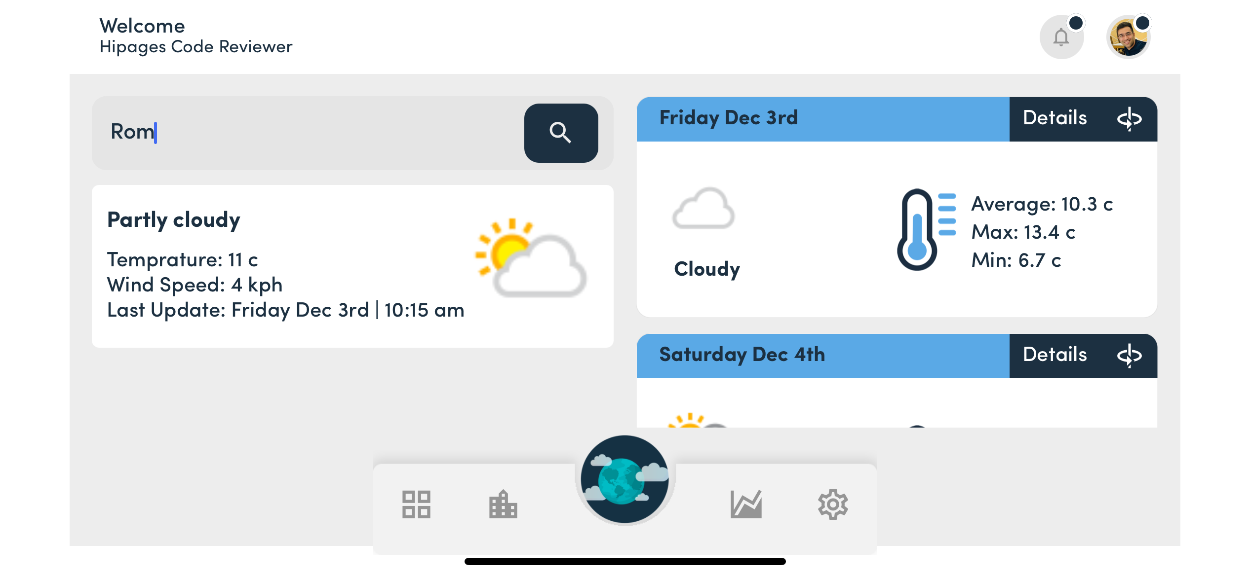 GitHub - h-gerami/weather-search-app: Weather app by React Native