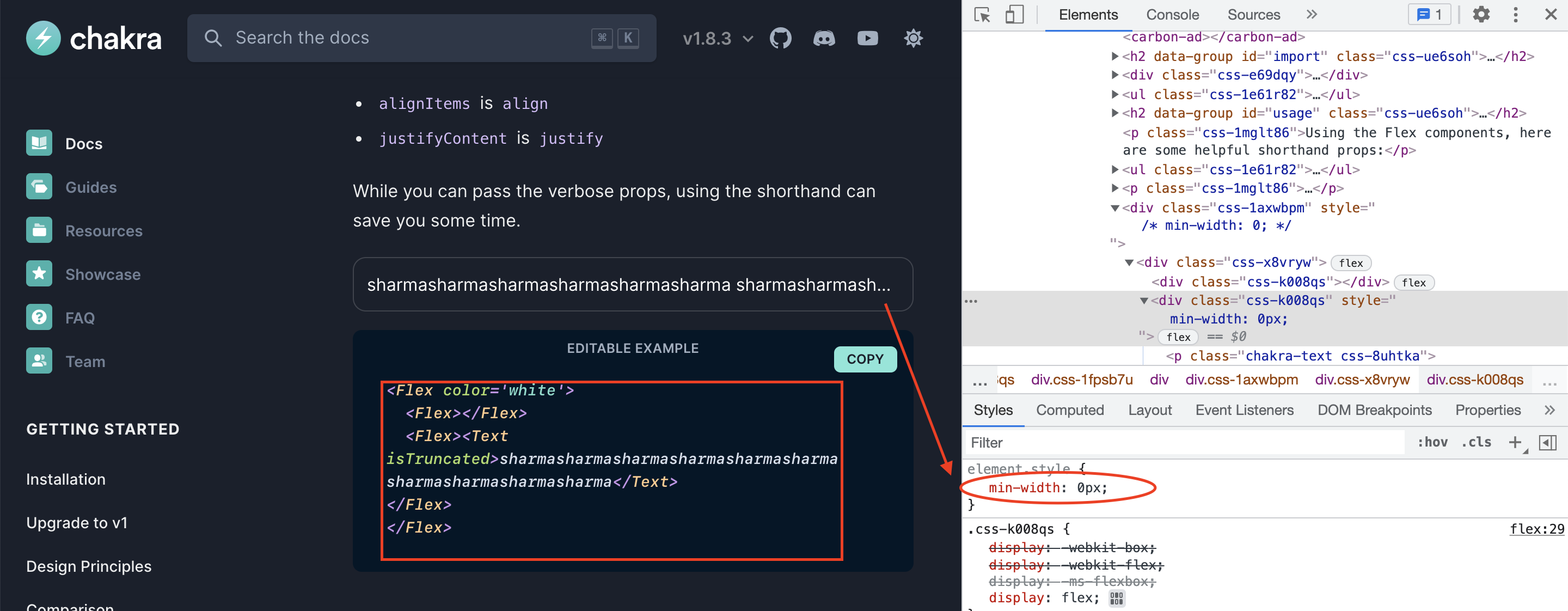 How to truncate text inside a Flex? · chakra-ui chakra-ui · Discussion #5594 · GitHub