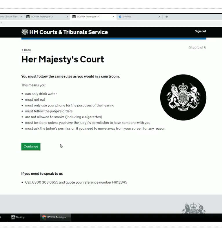 Use of blue panel pattern, and HMCTS branding · Issue #45 · hmcts/design-system-backlog · GitHub