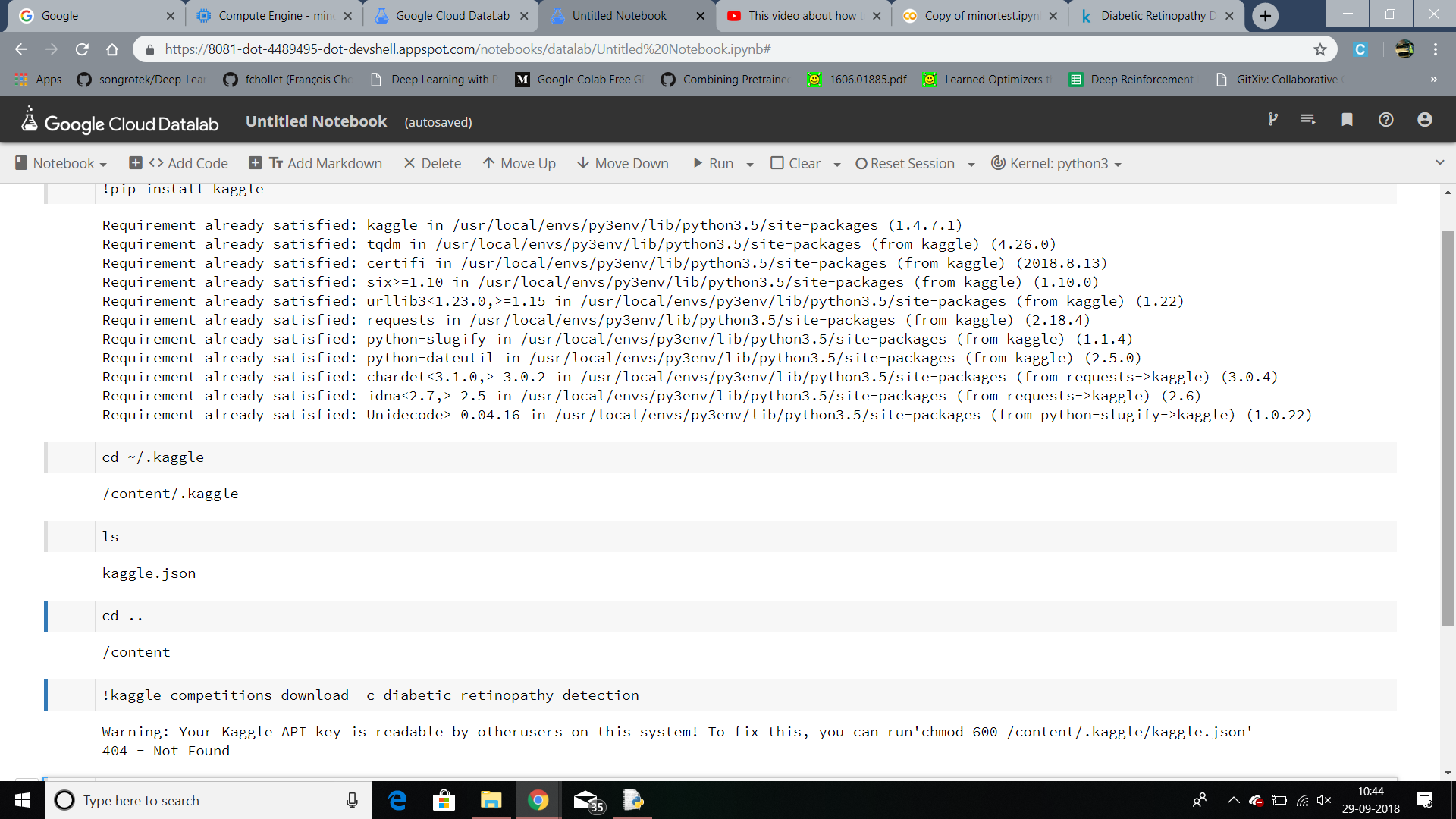 kaggle api in GCP · Issue #100 · Kaggle/kaggle-api · GitHub