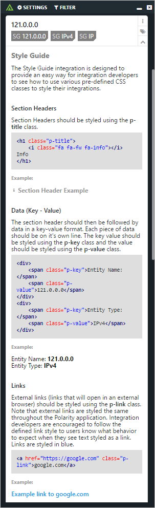 GitHub - polarityio/style-guide: Shows off predefined CSS classes that can be used when ...