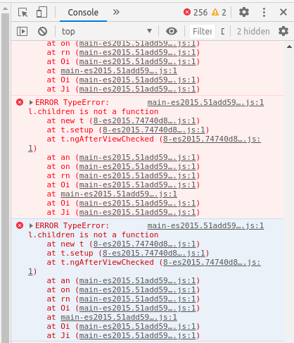 Bug: l.children is not a function when building an angular project using --prod option · Issue ...