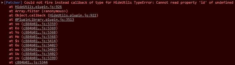 HideUtils New Message in Server Not Showing Properly[Bug] · Issue #162 · Arashiryuu/crap · GitHub