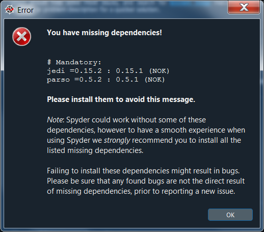 Cannot update Spyder · Issue #12635 · spyder-ide/spyder · GitHub