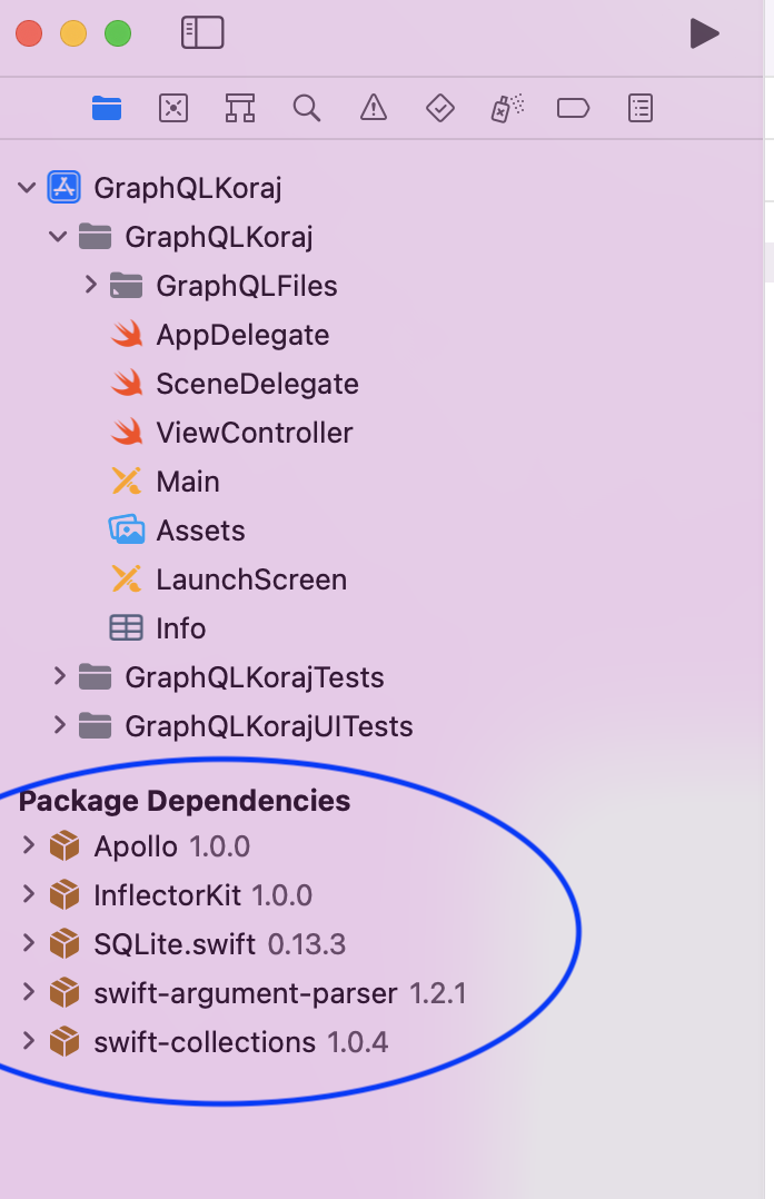 Getting No such module 'OrderedCollections' inside ApolloCodegen class ...