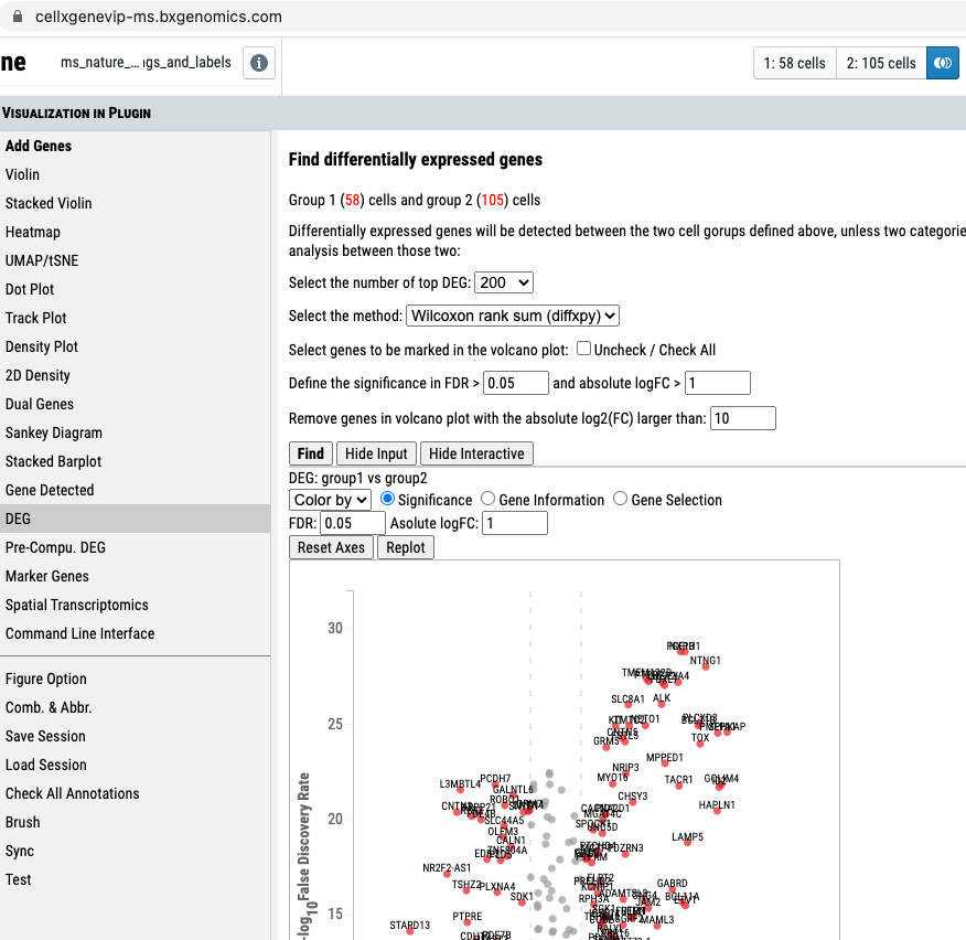 Wilcoxon rank sum (diffxpy) takes inf time · Issue #38 · interactivereport/cellxgene_VIP · GitHub