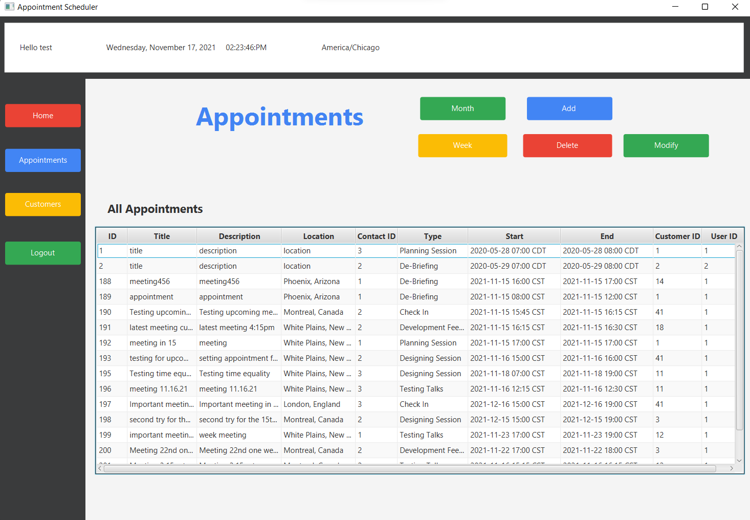GitHub - Tamiyo22/AppointmentSchedulingApplication: •CRUD based console ...