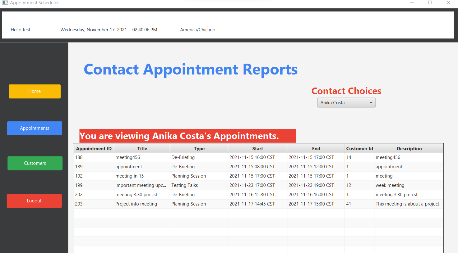 GitHub - Tamiyo22/AppointmentSchedulingApplication: •CRUD based console application in Java and ...