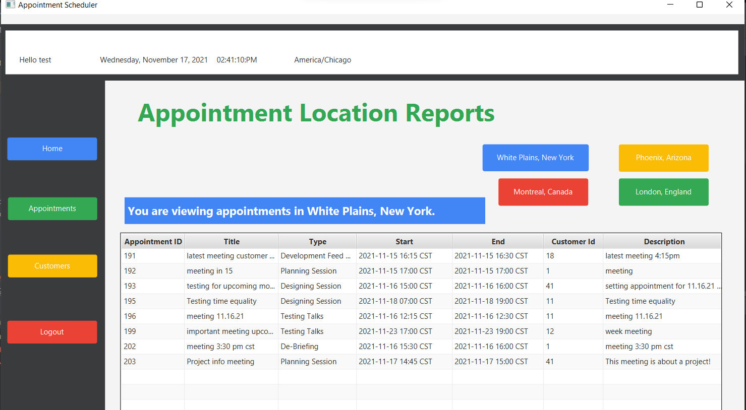 GitHub - Tamiyo22/AppointmentSchedulingApplication: •CRUD based console application in Java and ...