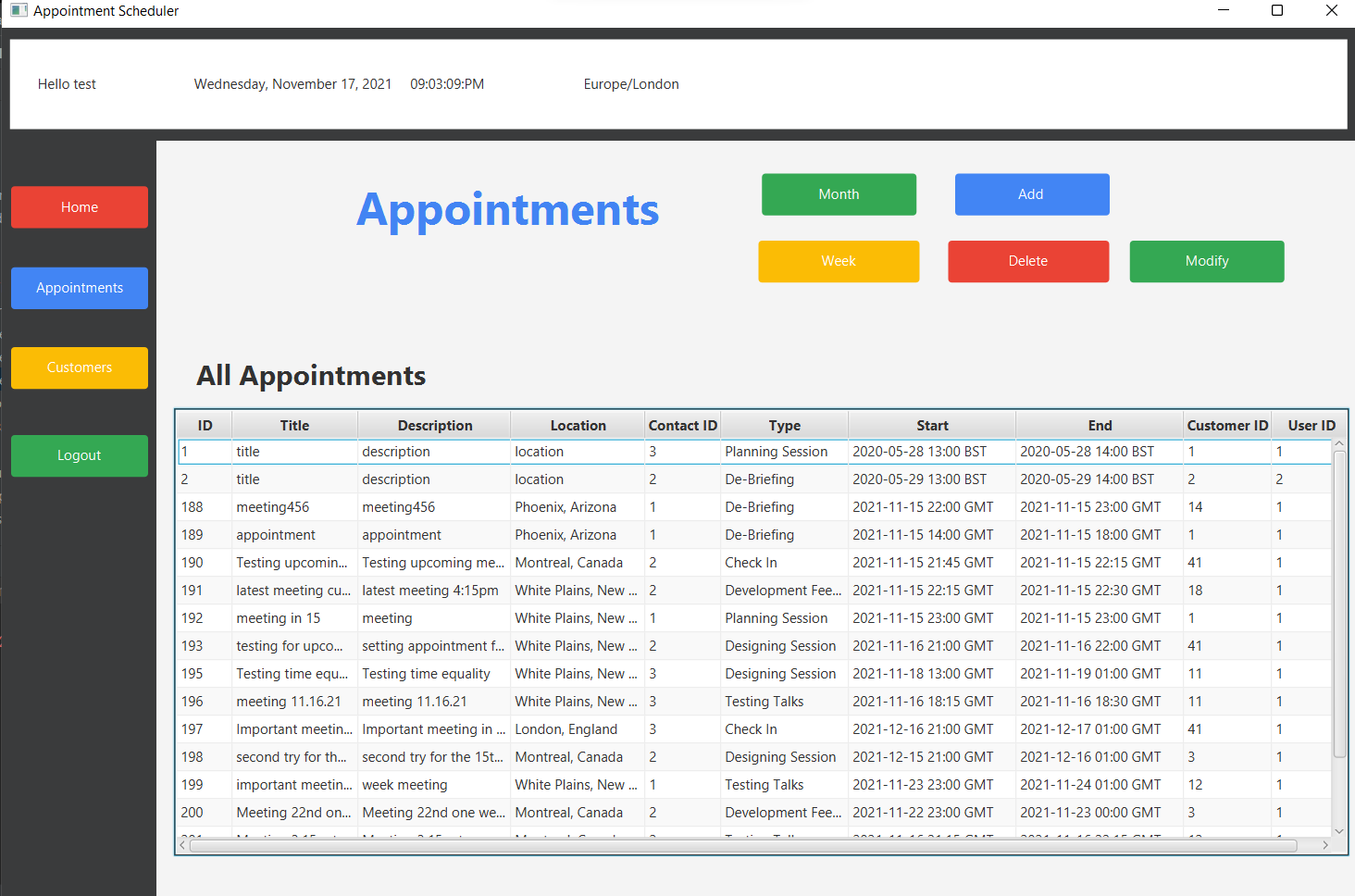 GitHub - Tamiyo22/AppointmentSchedulingApplication: •CRUD based console ...