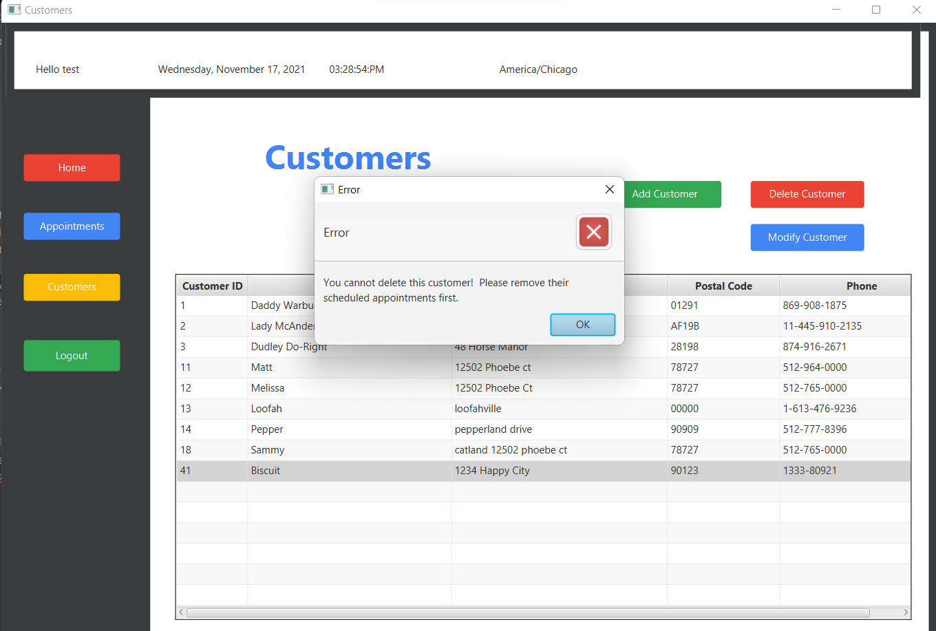 GitHub - Tamiyo22/AppointmentSchedulingApplication: •CRUD based console ...