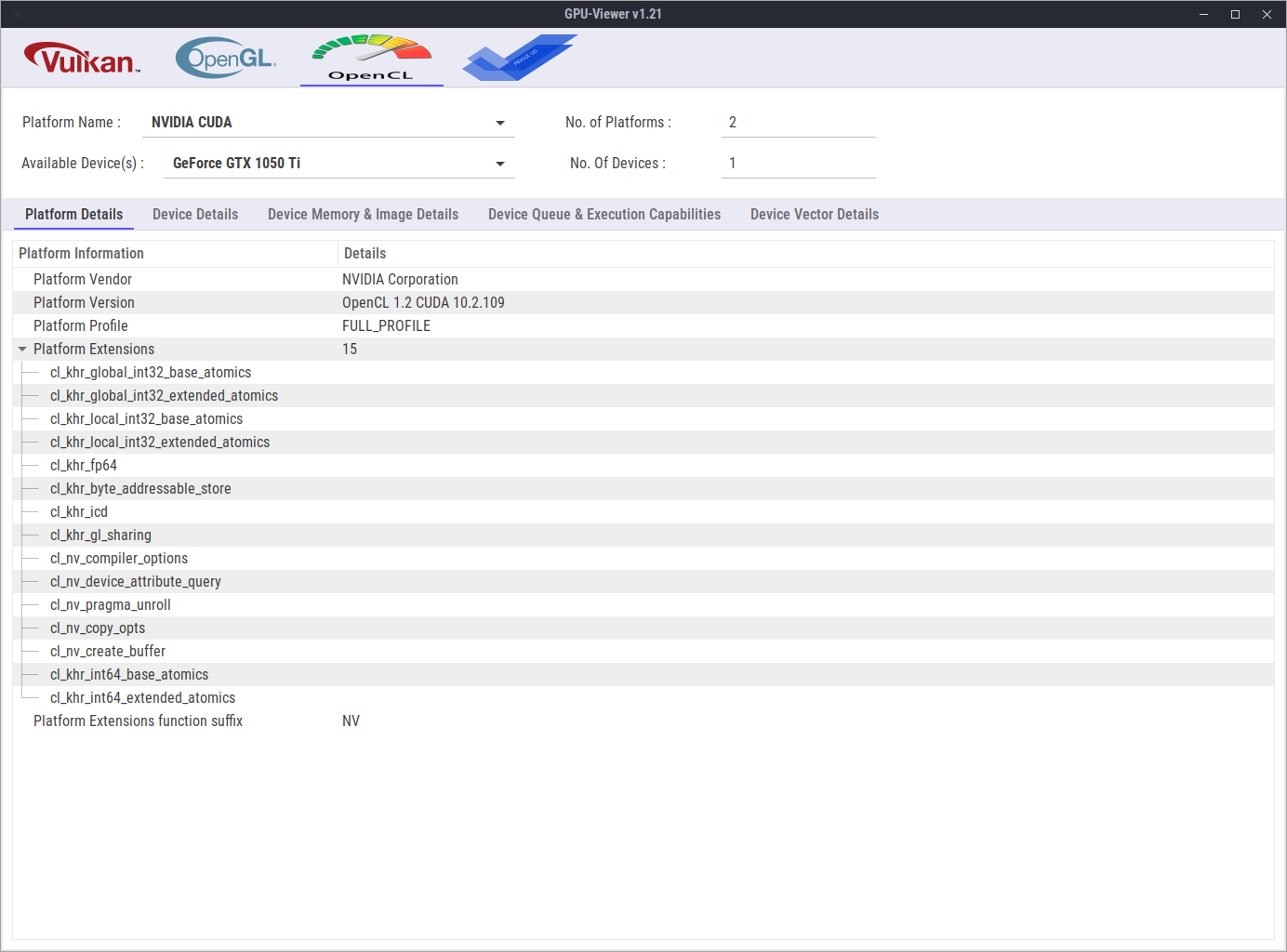 GitHub - arunsivaramanneo/GPU-Viewer: A front-end to glxinfo ...