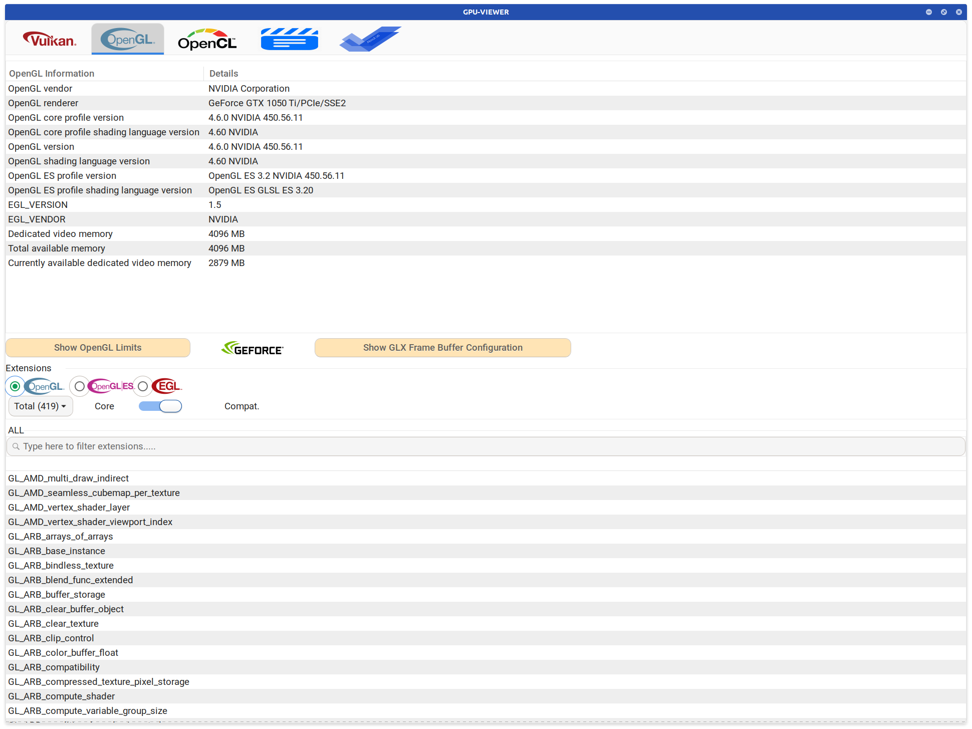 GitHub - arunsivaramanneo/GPU-Viewer: A front-end to glxinfo ...