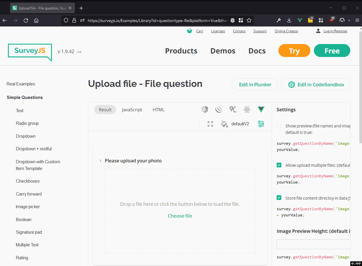 "showPreview = false" in File questions hides all information about files · Issue #4000 ...