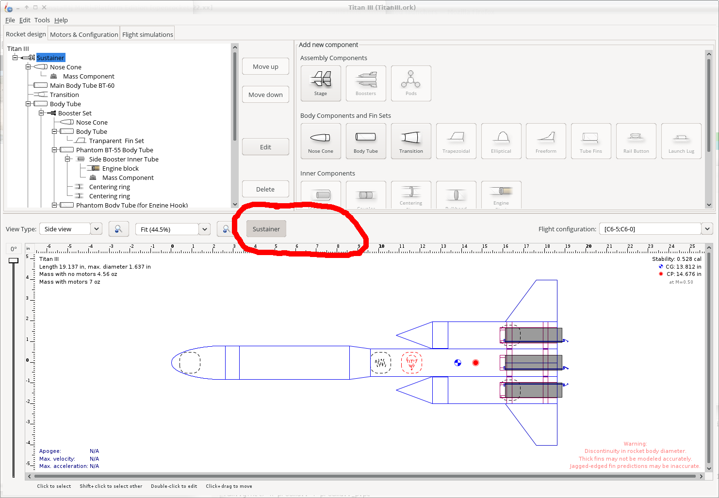 Stage buttons not shown for parallel stages · Issue #1208 · openrocket/openrocket · GitHub