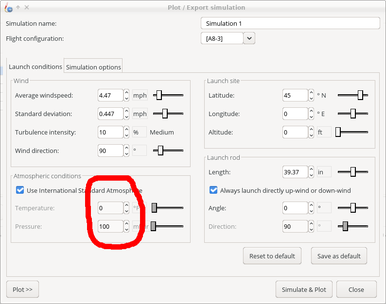 International Standard Atmosphere checkbox doesn't set ISA · Issue ...