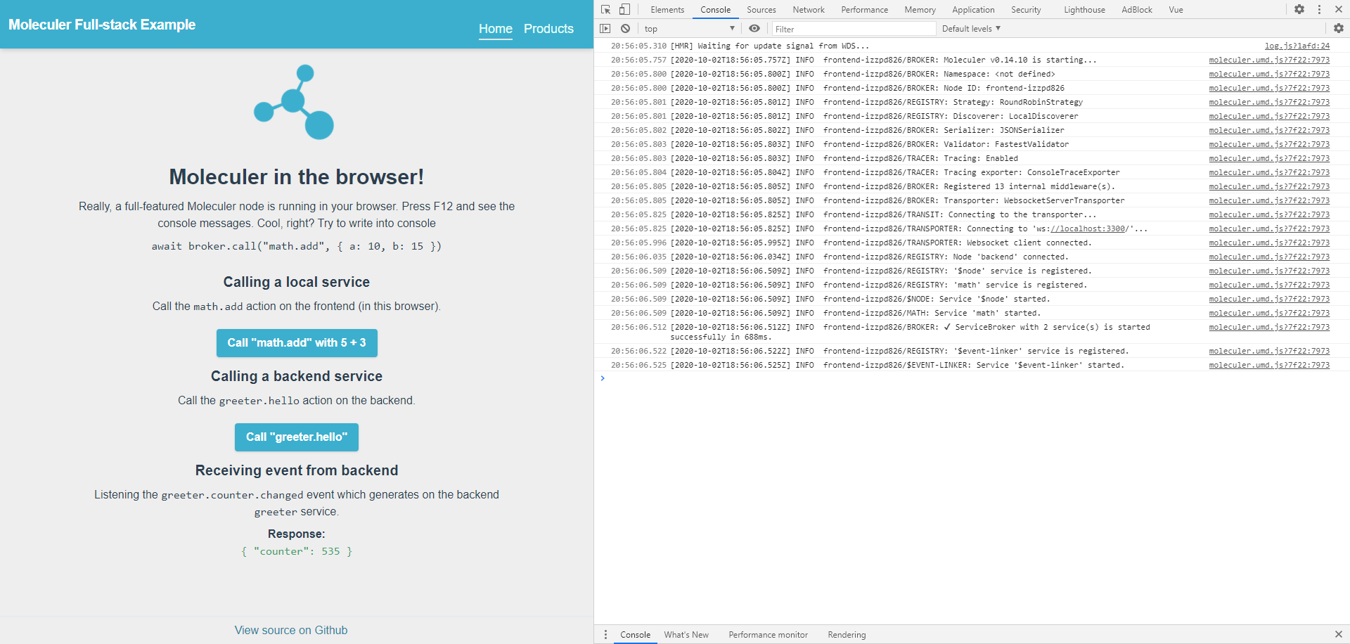 GitHub - icebob/fullstack-moleculer: Fullstack moleculer Proof-of-Concept project. Moleculer in ...
