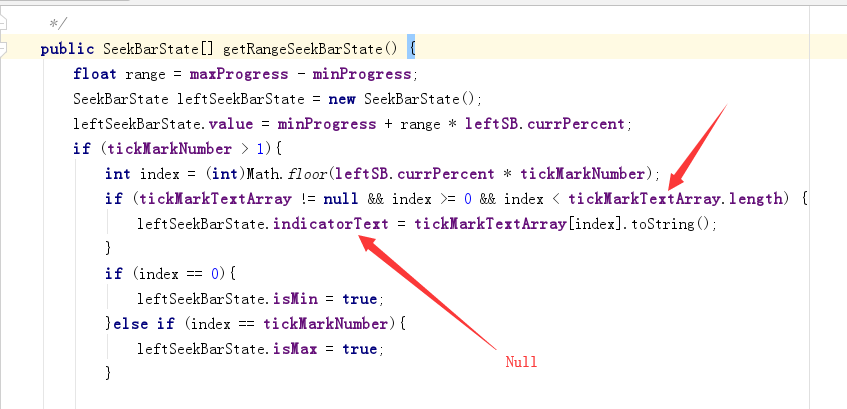 设置rsb_tick_mark_number后报空指针异常 · Issue #88 · Jay-Goo/RangeSeekBar · GitHub