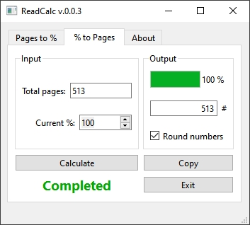 GitHub - Alsweider/ReadCalc: Reading Progress Calculator