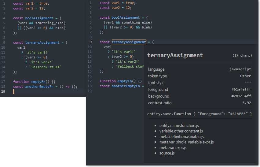 Incorrect Code Highlighting For Multi Line Js Assignments · Issue 749