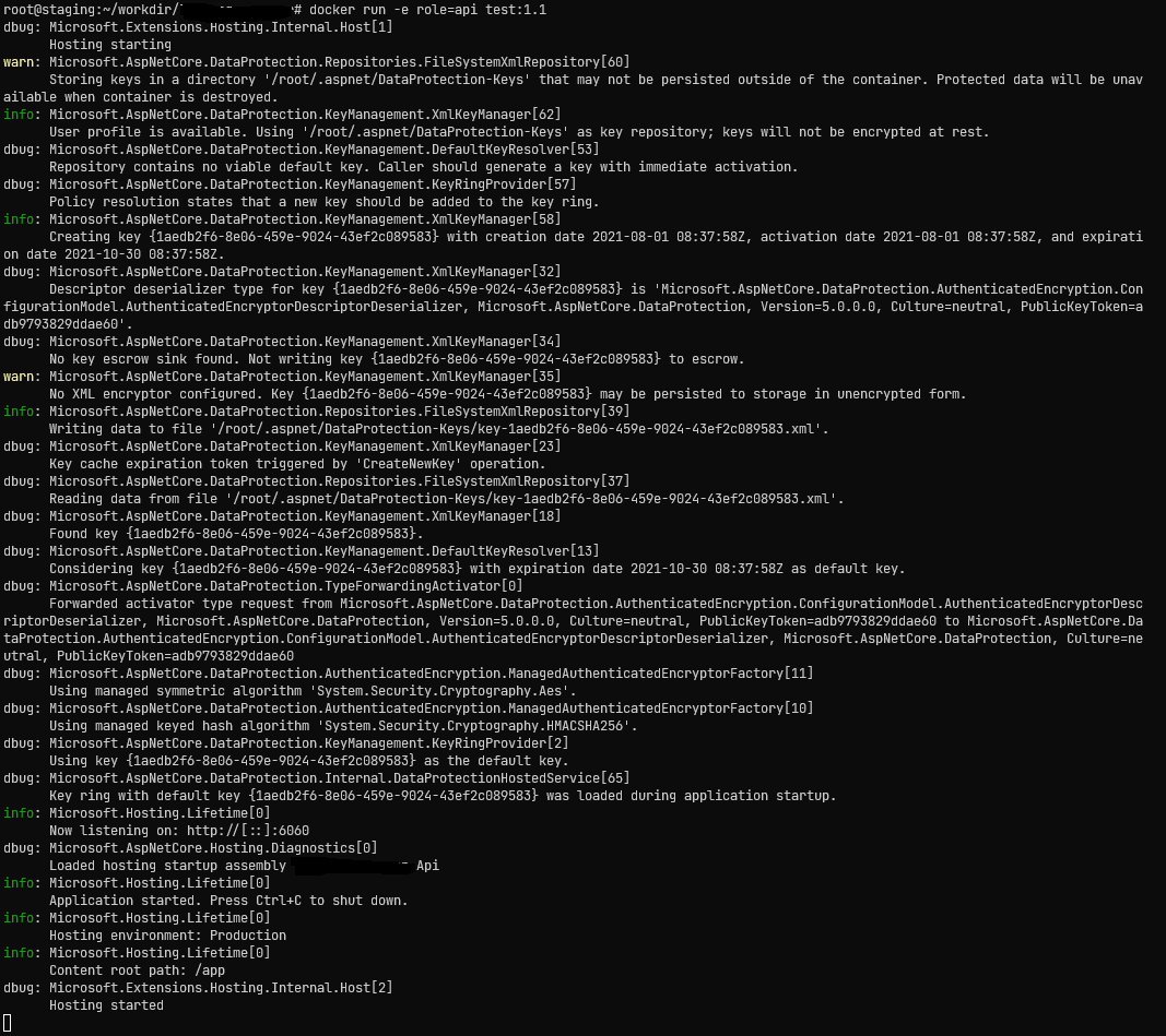 docker container on AMD based CPU throw Value cannot be null. (Parameter 'implementationInstance ...
