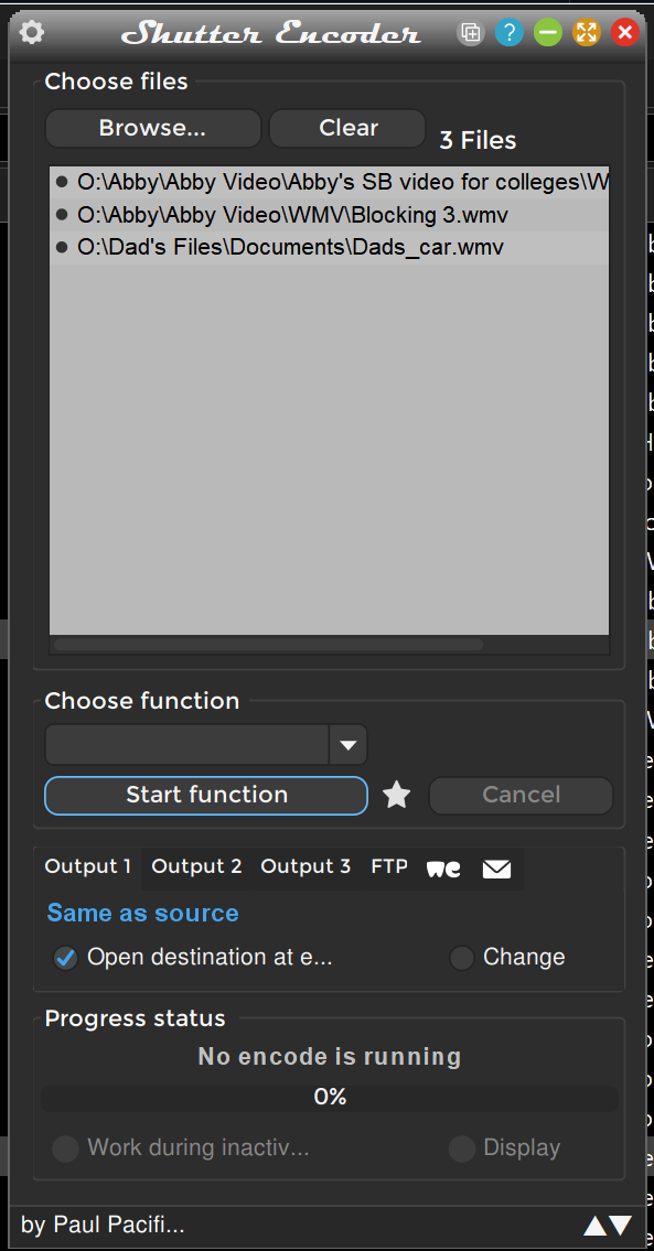 [Feature Request] Adding more than one selected file (or multiple folders, or recursive folders ...