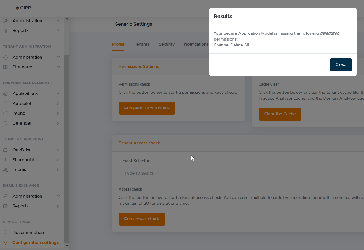 Permission Missing from Installation Instructions · Issue #434 · KelvinTegelaar/CIPP · GitHub