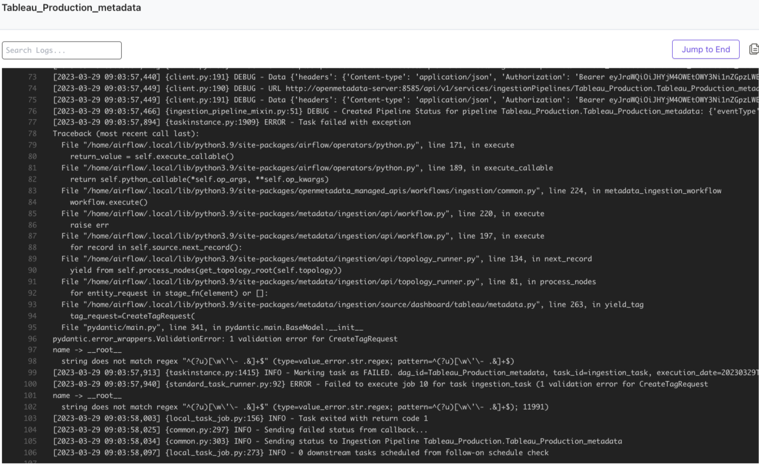 Tableau Issue Ingesting From Ui Tags · Issue 10827 · Open Metadataopenmetadata · Github