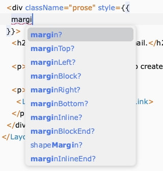 Suggesting css properties in TSX sorts hints in the wrong order · Issue ...