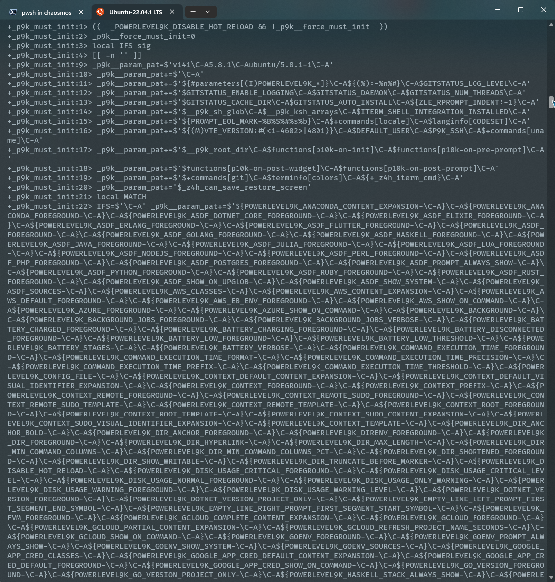 When starting a new session, the following message is displayed: "sed ...