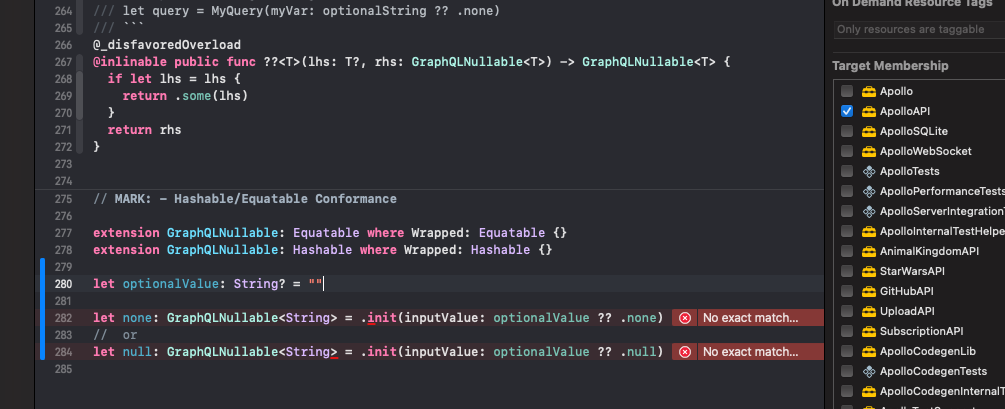 How to initialize GraphQLNullable with Swift.Optional · Issue #2702 · apollographql/apollo-ios ...