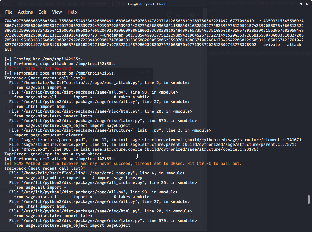 Yafu Siqs Is Not Working · Issue 125 · Rsactftool Rsactftool · Github